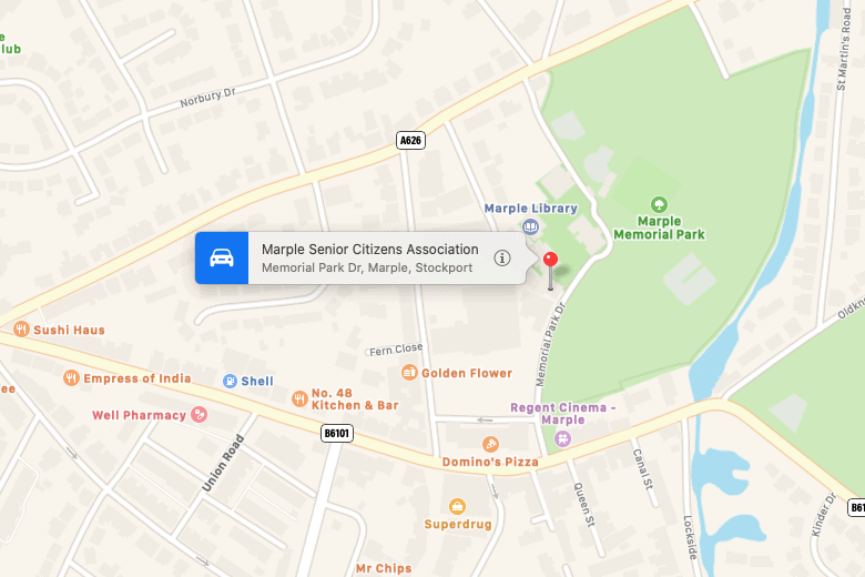 Meeting location – Marple and District Probus Club